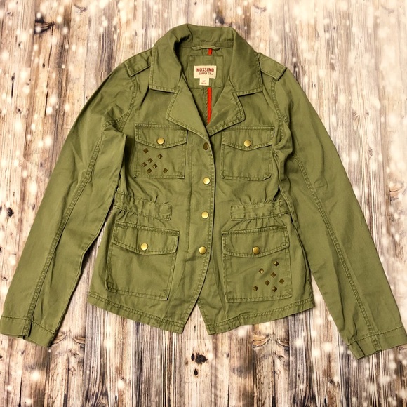 Mossimo Supply Co. | Jackets & Coats | Mossimo Olive Army Green Utility ...